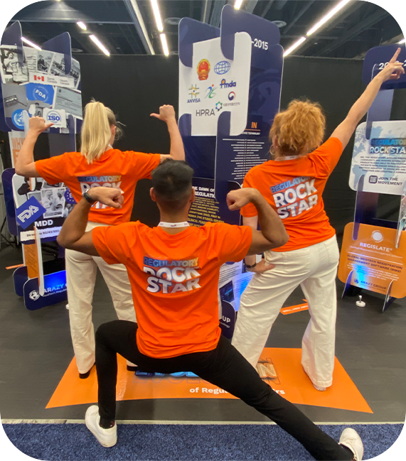 Regulatory Rockstar Venue - Merch Table